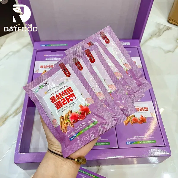 Nước hồng sâm lựu collagen Nonghyup hộp 30 gói x 50ml – Đạt Food