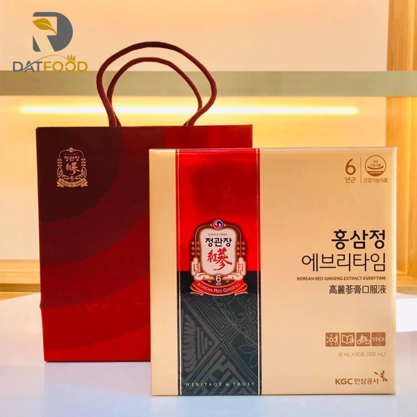 Nước hồng sâm KGC Everytime Origin Hàn Quốc hộp 30 gói x 10ml – Đạt Food