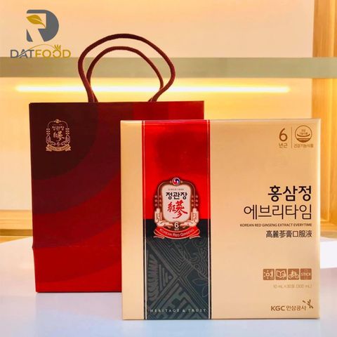 Nước hồng sâm KGC Everytime Origin Hàn Quốc hộp 30 gói x 10ml – Đạt Food