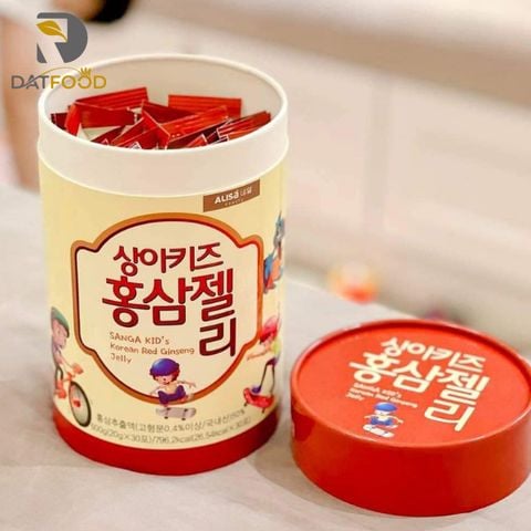 Thạch hồng sâm Baby SangA Kid’s Hàn Quốc hũ 30 gói x 20g – Đạt Food