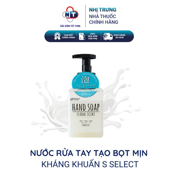NƯỚC RỬA TAY TẠO BỌT MỊN HAND SOAP S SELECT (NHẬT BẢN) (460ML) – Hệ ...