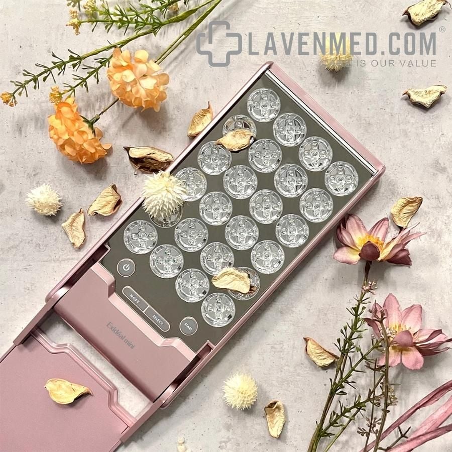 Đèn làm đẹp LED Exideal Mini 120 với 4 chế độ chăm sóc da, giảm nám