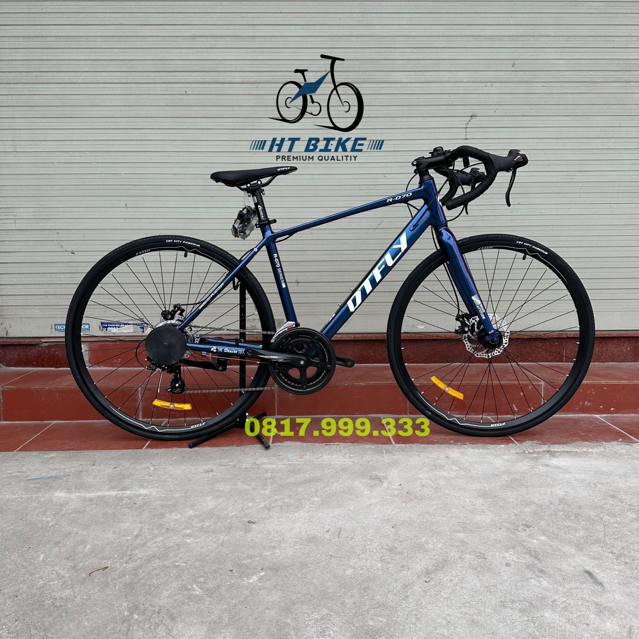 Xe Đạp Đua DTFLY R-070 – Khung Nhôm | Phanh Đĩa Cơ | Shimano – HT BIKE