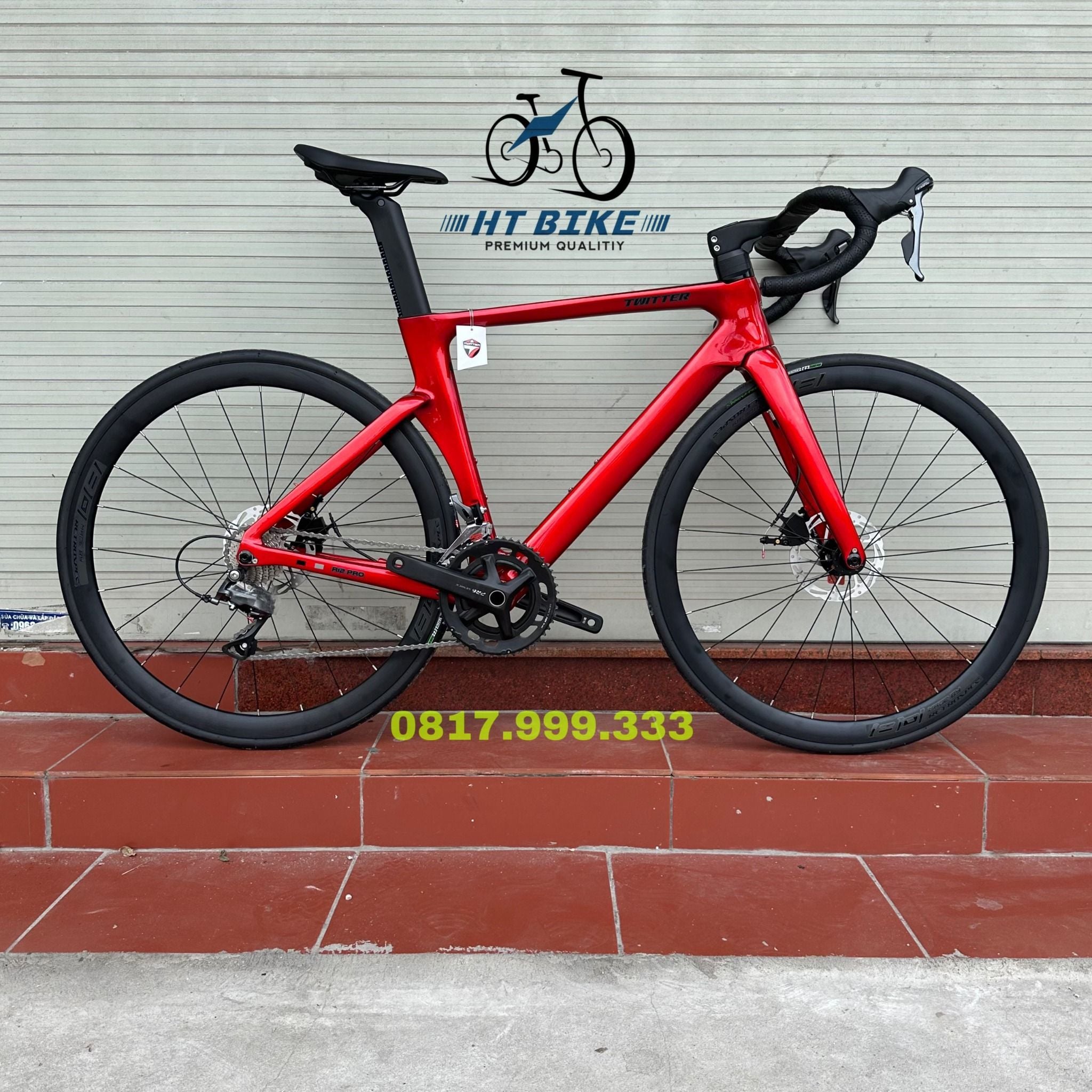 Xe đạp đua Road TWITTER R12 Pro 4 món carbon mới nhất 2025 | HT BIKE