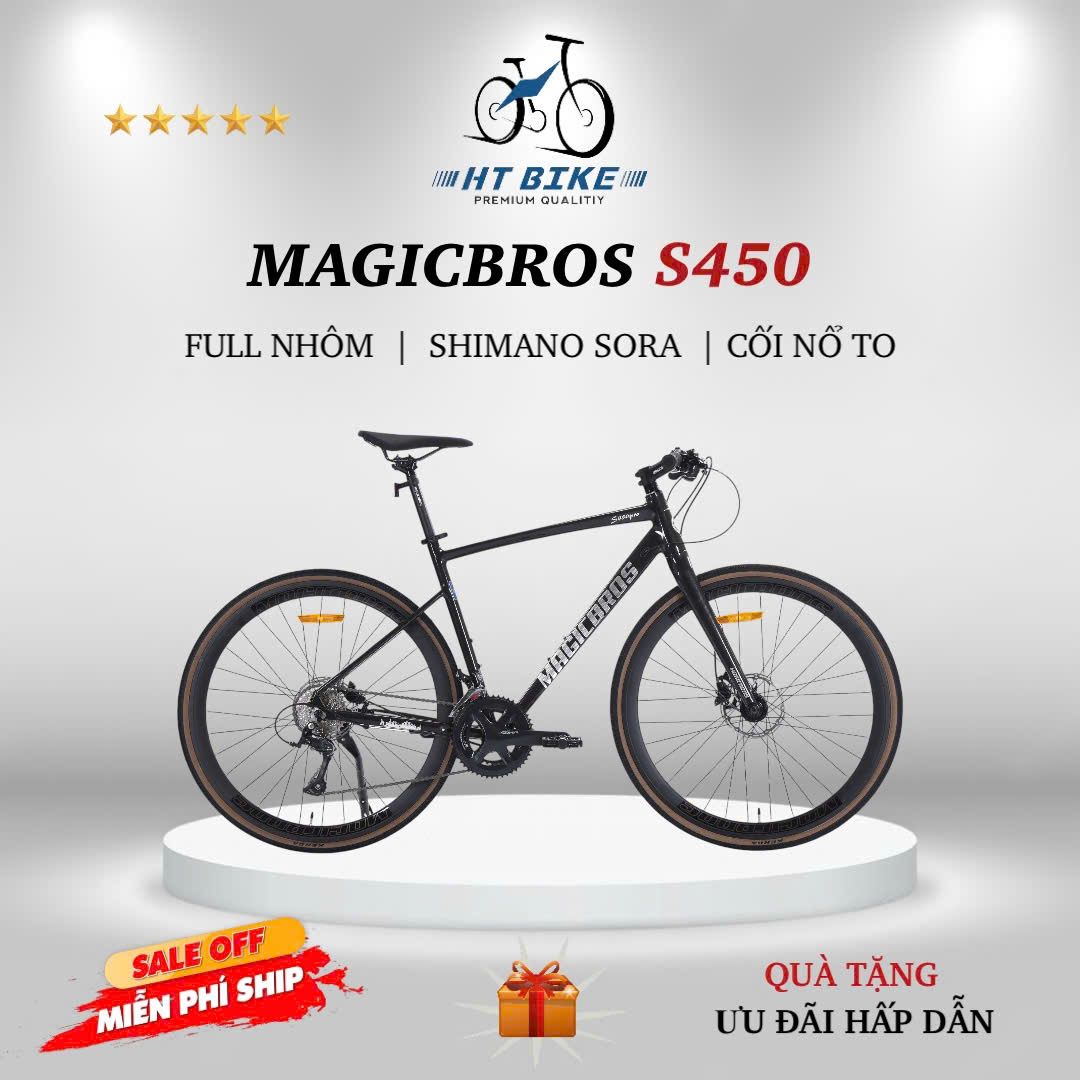 Xe đạp đường phố Touring MAGICBROS S450 PRO - 2024 | HT BIKE