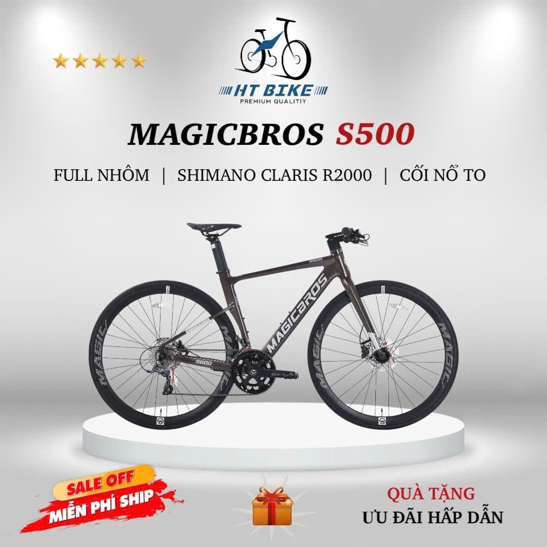 Xe đạp đường phố Touring MAGICBROS S500 khung nhôm | HT BIKE