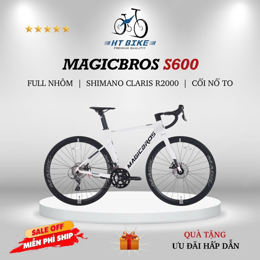 Xe đạp đua Road MAGICBROS S600 khung nhôm | HT BIKE