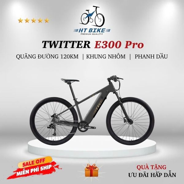 Xe đạp trợ lực điện Twitter E300 Pro | HT BIKE