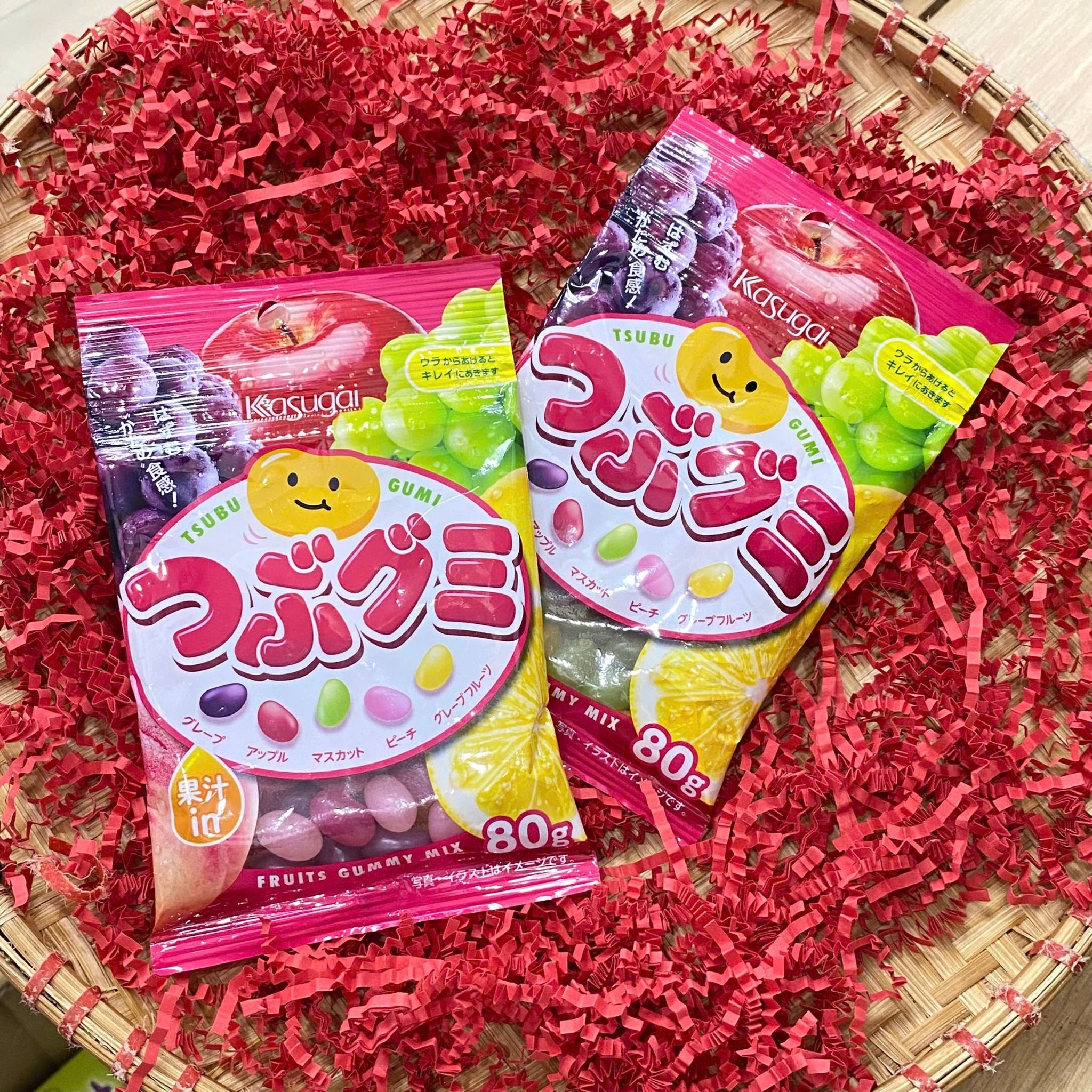 KASUGAI - Kẹo dẻo trái cây Tsubu Gummy 80g