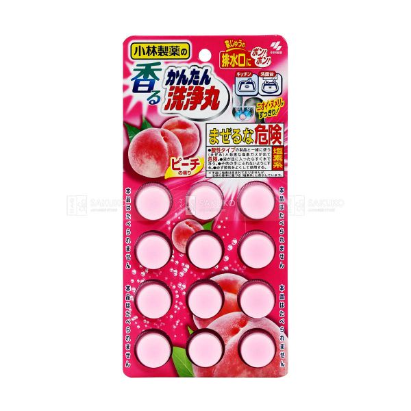 KOBAYASHI - Viên Sủi Làm Sạch Đường Ống Hương Đào Vượt Trội