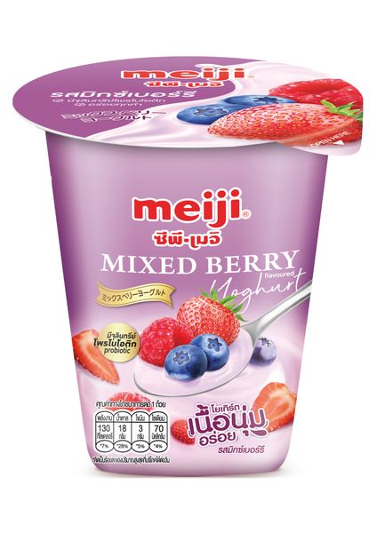 MEIJI - Sữa Chua Hỗn Hợp Quả Mọng 135g Mịn Mát Dễ Tiêu Hóa