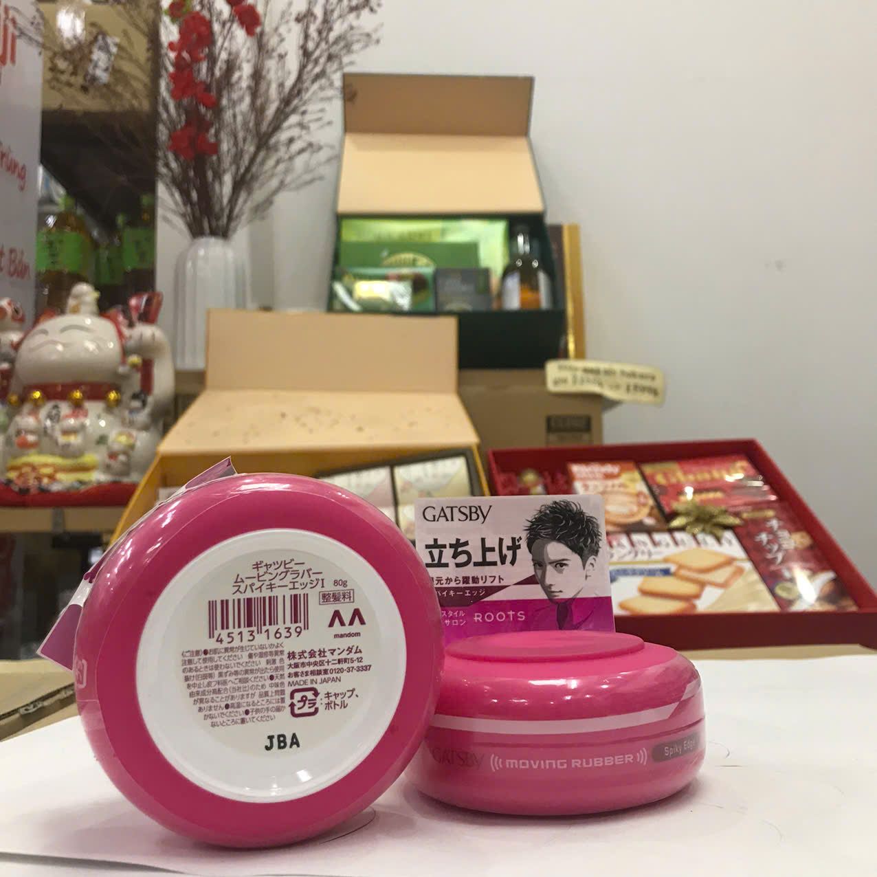 MANDOM- Gatsby Sáp Vuốt Đuôi Tóc Tạo Dáng Dựng 80g Giữ Nếp Suốt 24h