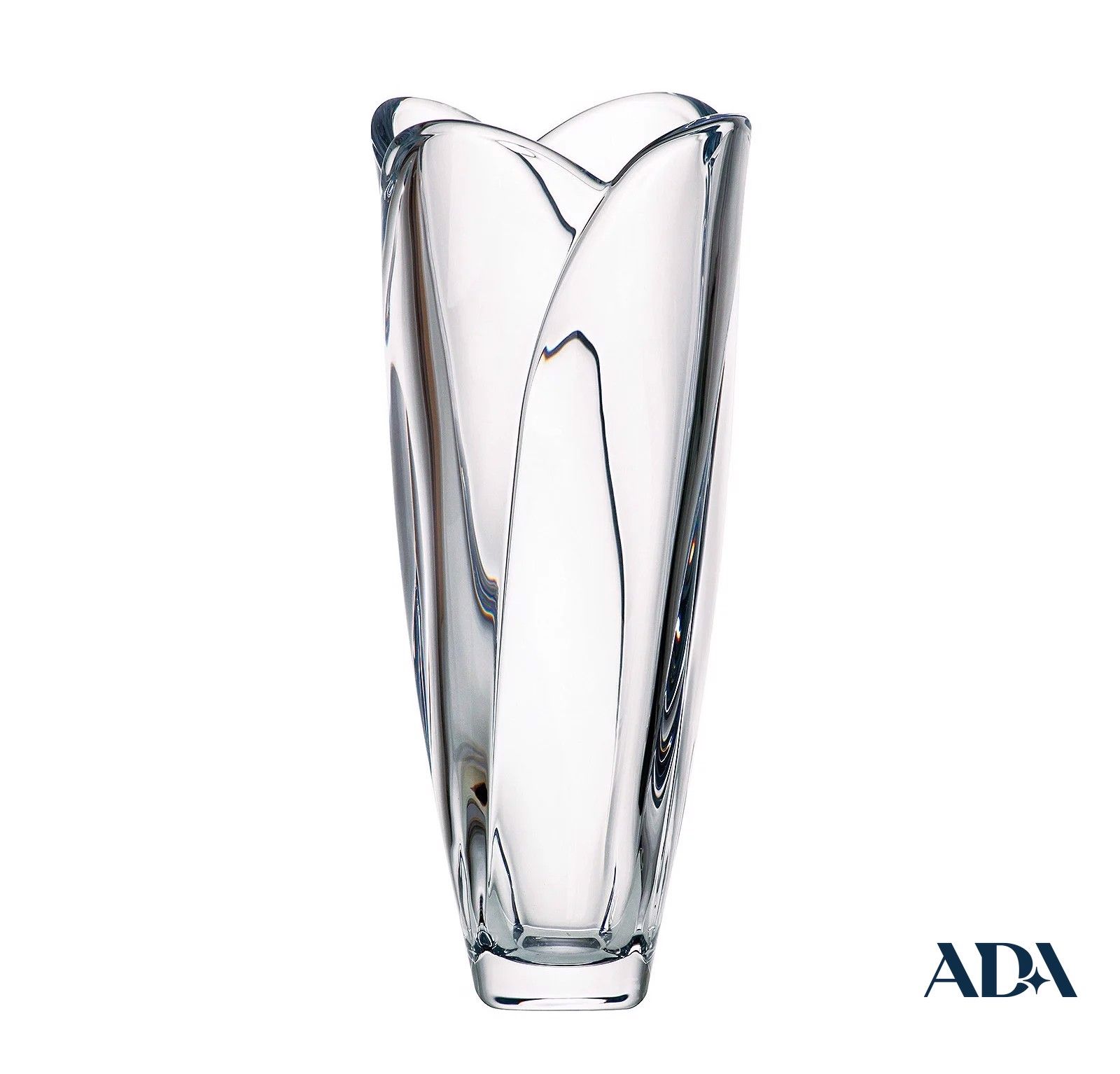 Lọ hoa pha lê bom bốn múi 35.5cm trơn – Sera