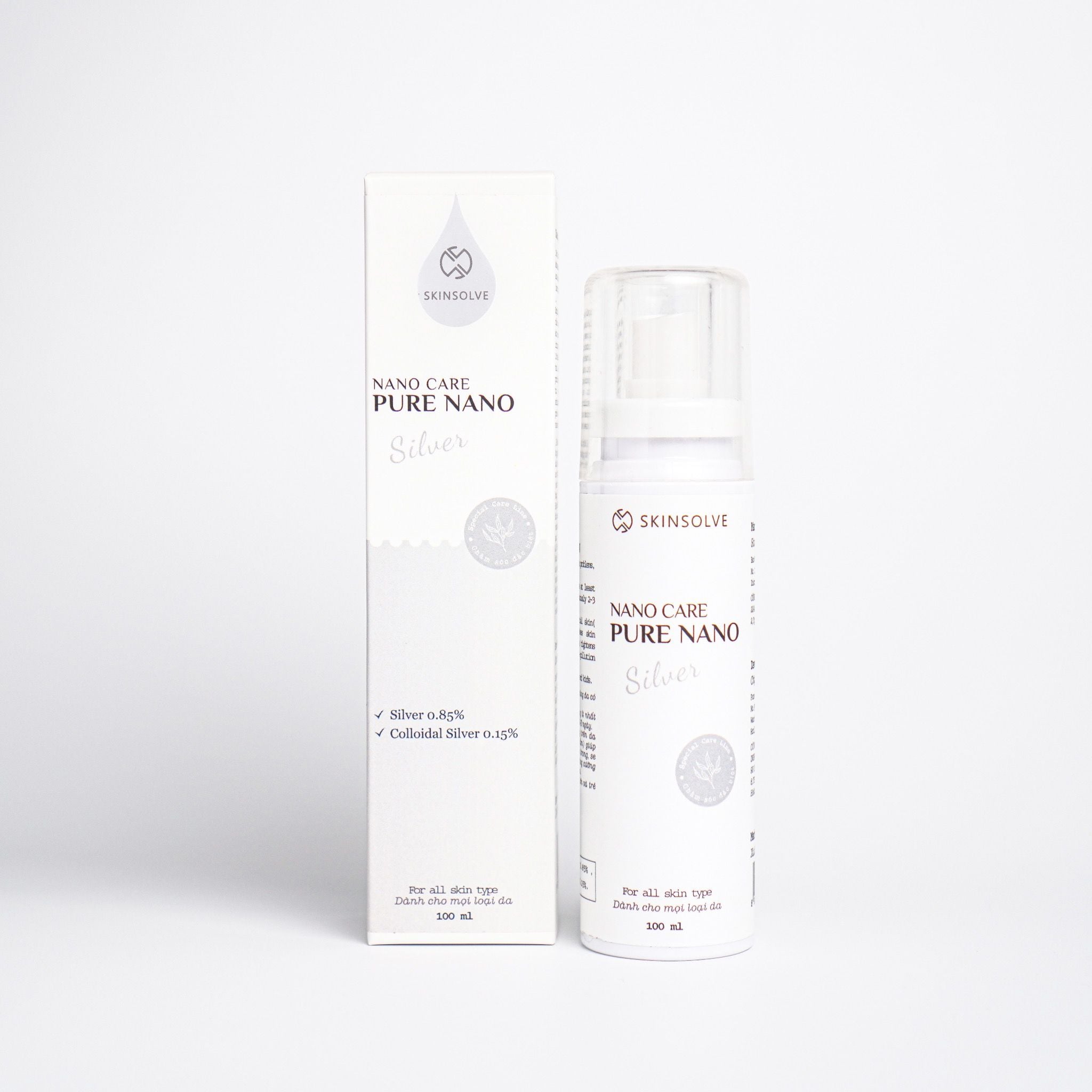Nano Care Pure Nano Silver 100ml – Skinsolve