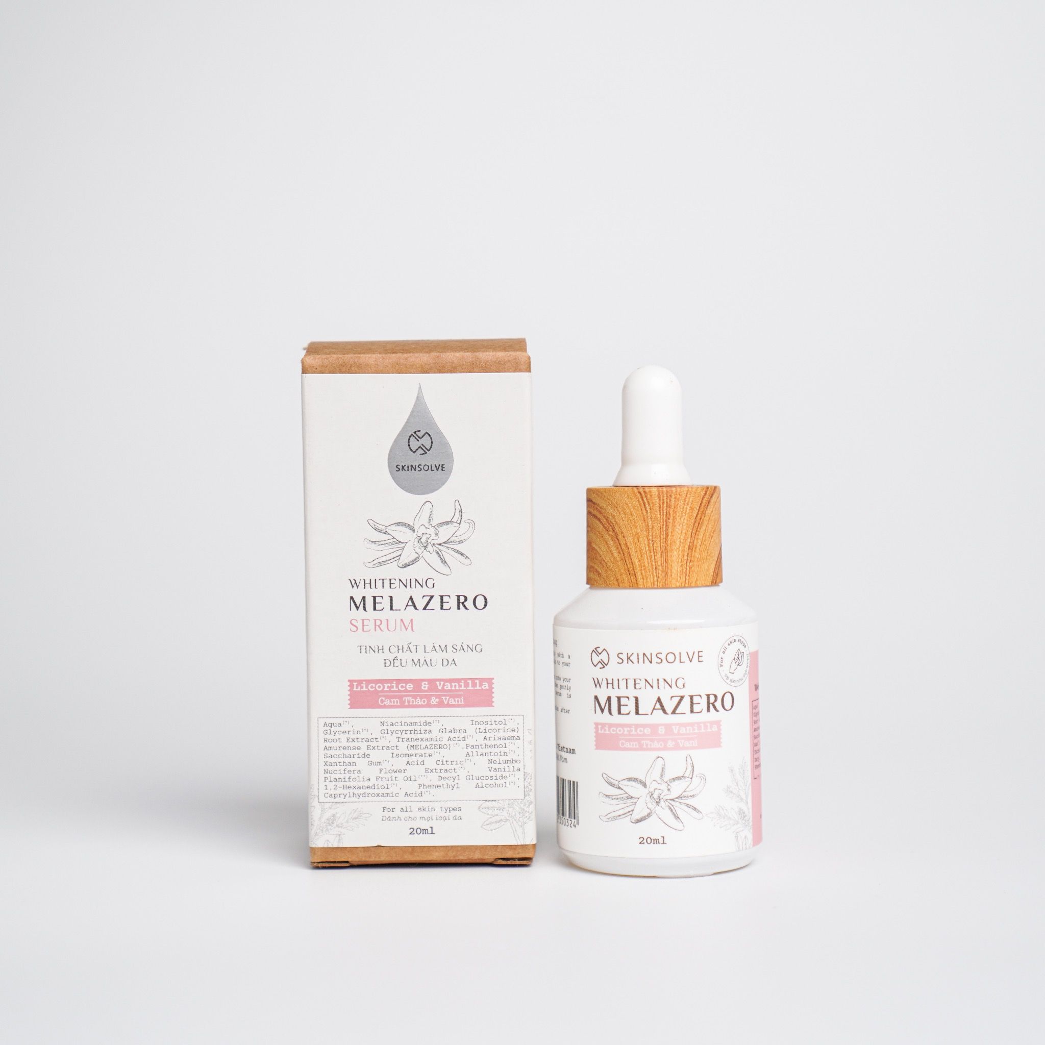 Tinh chất làm sáng đều màu da 20ml - Melazero Whitening Serum – Skinsolve