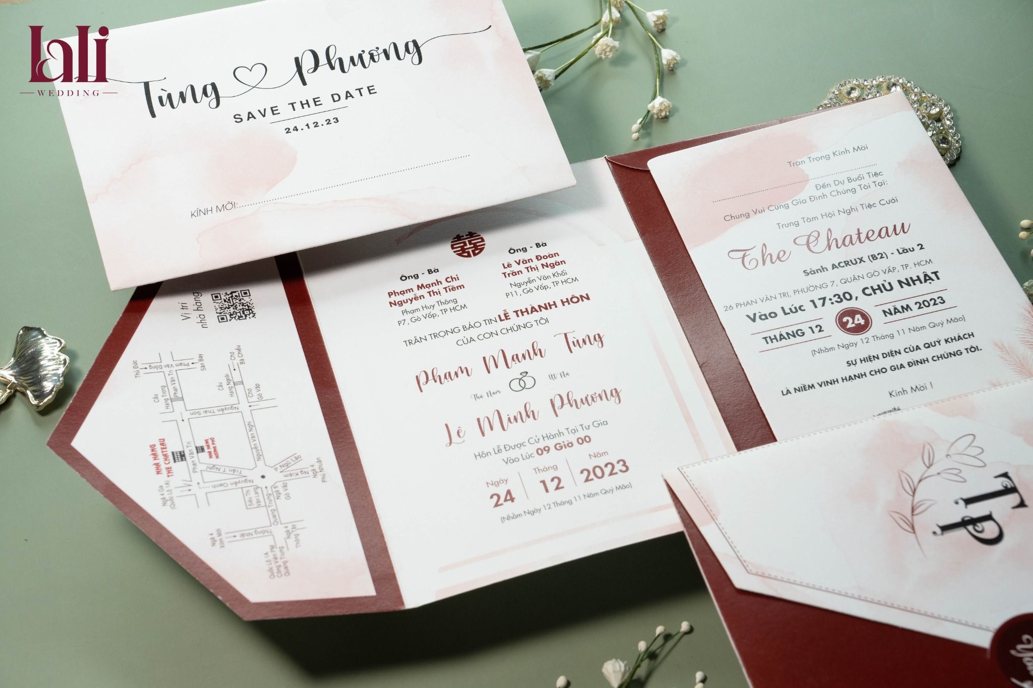 Thiệp cưới nhà Lali - Mẫu B0132 – Lali Wedding