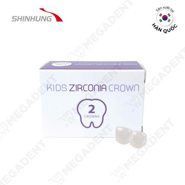Kids Zirconia Crown Primary Incisor Central Up - Chụp Sứ răng sữa - 1 – Megadent.vn
