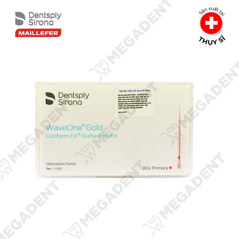 WAVEONE GOLD CONFOM FIT GUTTA-PERCHA POINTS - Côn chính nội nha - Hộp ...