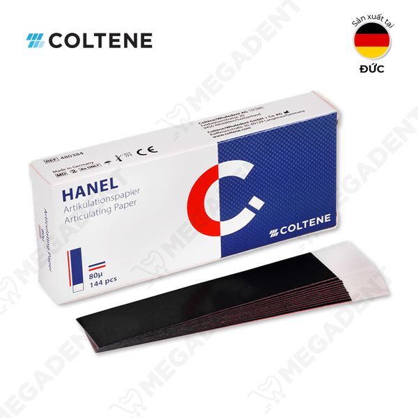 Hanel Articulating Paper 80µ I-Shape strips Blue/Red - Giấy cắn dày ch ...