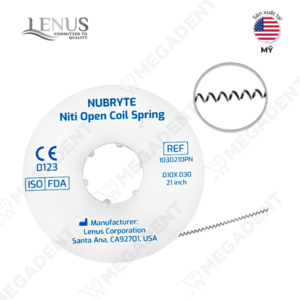 10x30 - 21" Open Niti Coil Springs/ #2 Bobbin - Lò xo mở khoảng Niti ...