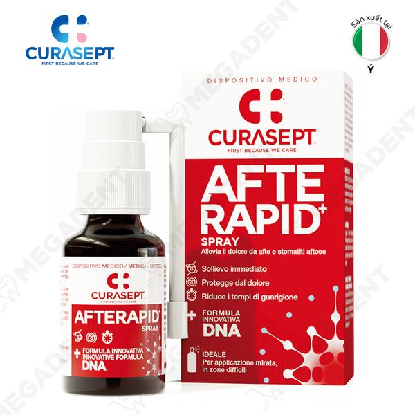 Afte Rapid Spray 15ml - Chai xịt giảm đau và chữa vết loét nhiệt miệng ...