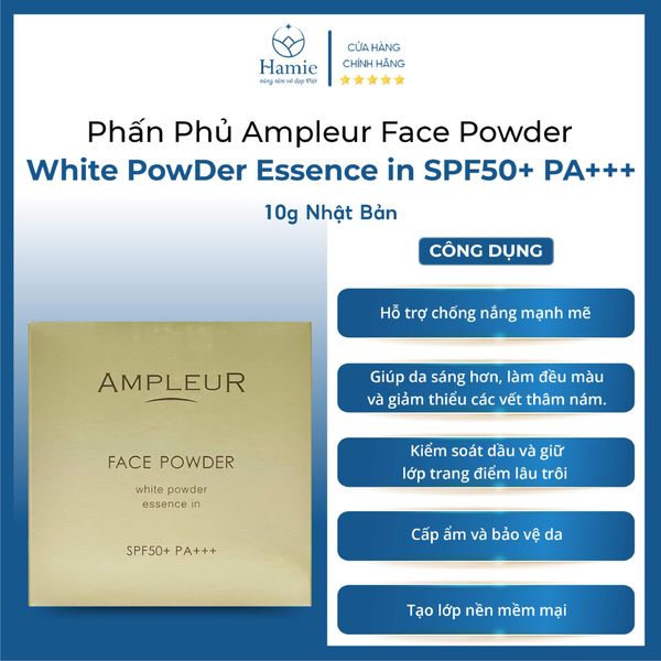 Phấn Phủ Ampleur Face Powder White PowDer Essence in 10g Nhật BảnPhấn ...