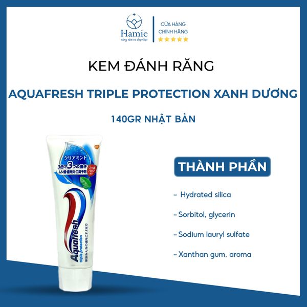 Kem Đánh Răng Aquafresh Triple Protection 140gr Nhật BảnKem Đánh Răng Aquafresh Triple ...