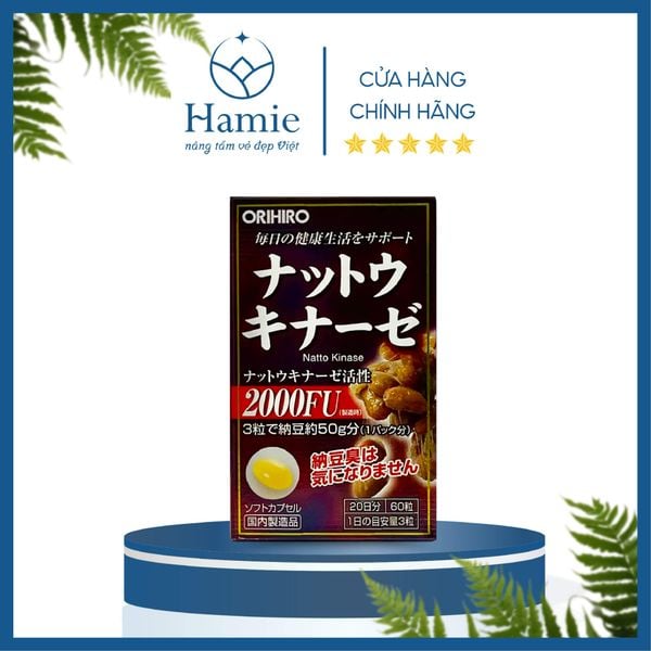 Viên Uống Đậu Nành Đột Quỵ Orihiro Natto Kinase 2000FU 60 Viên Nhật ...