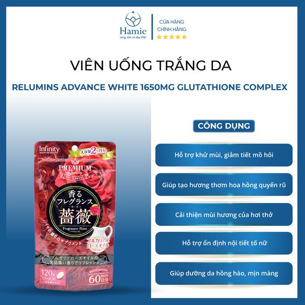 Thơm Cơ Thể Infinity Fragrance Rose 120 Viên Nhật BảnThơm Cơ Thể ...