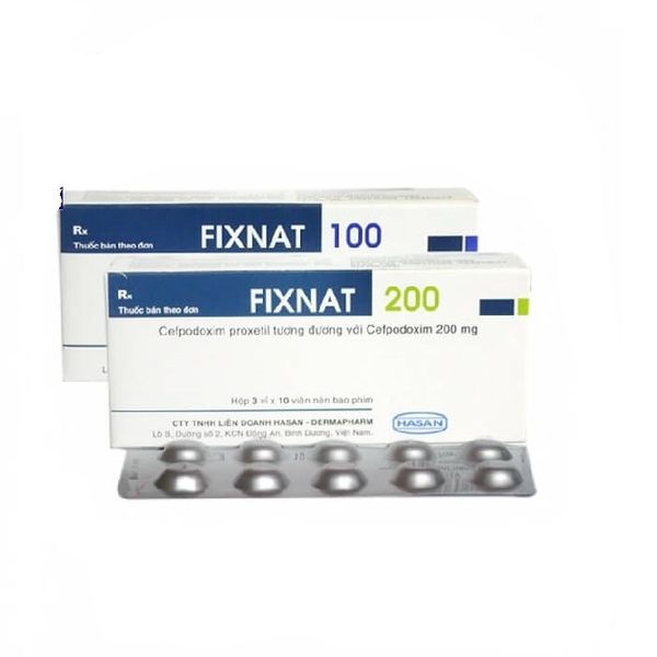 Thuốc Fixnat 200 Hasan điều trị nhiễm khuẩn nhẹ và vừa (3 vỉ x 10 viên ...