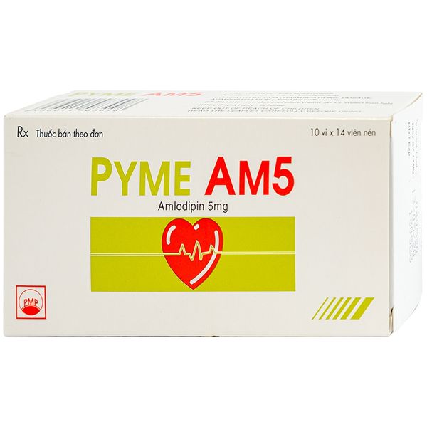 Thuốc Pyme-Am5 Pymepharco điều trị tăng huyết áp (10 vỉ x 14 viên ...