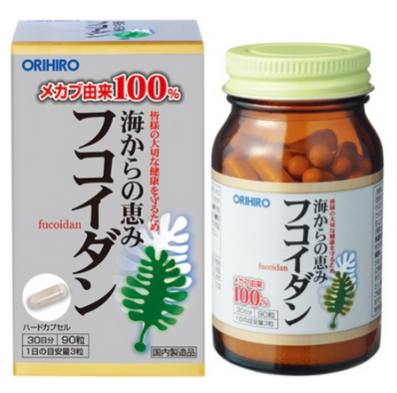 Viên uống tảo chống ung thư Fucoidan Orihiro 90 viên – Hàng Nhật Daily
