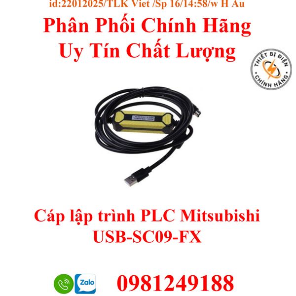 Cáp lập trình PLC Mitsubishi USB-SC09-FX – thietbidienchinhhang
