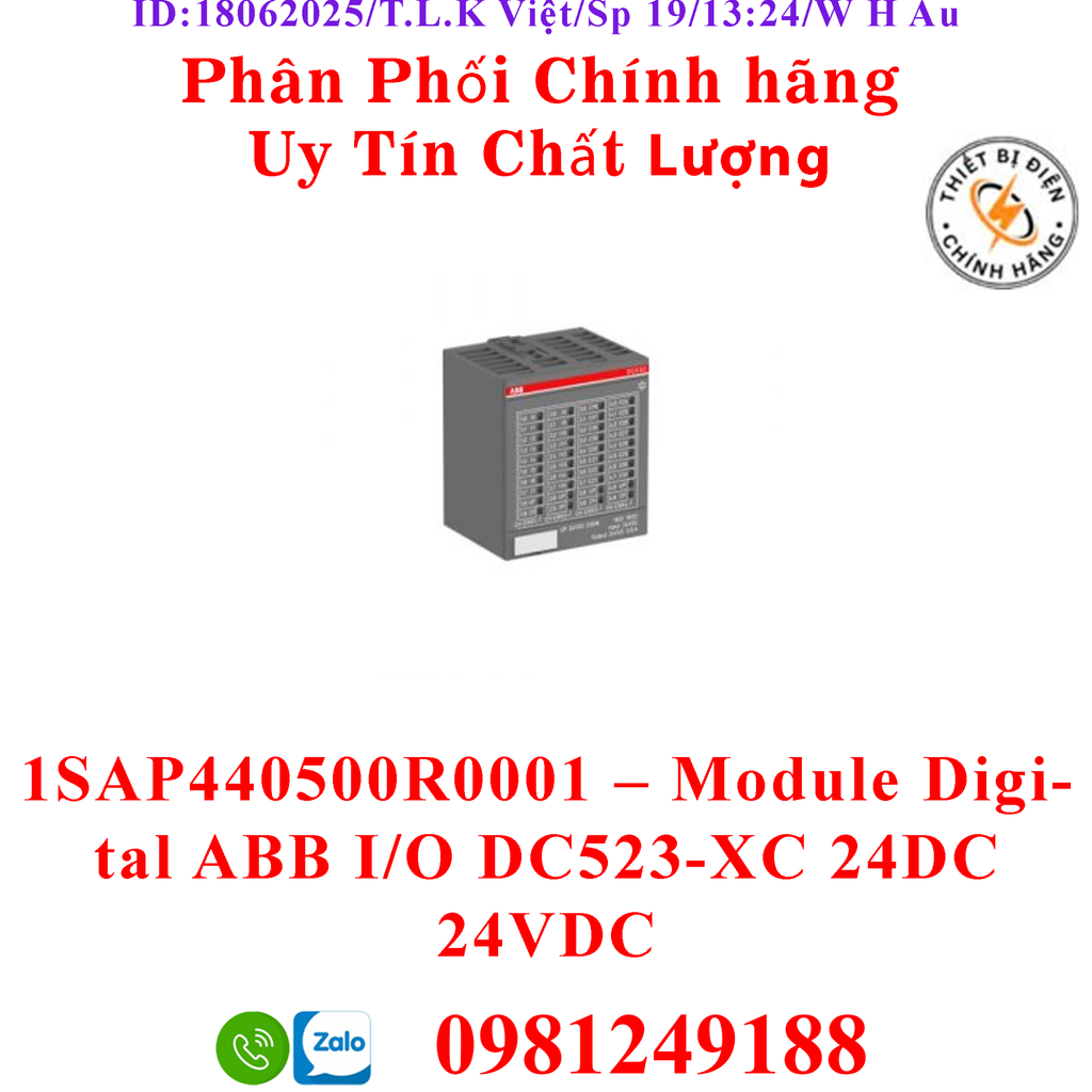 Module 1SAP440500R0001 – Module Digital ABB I/O DC523-XC 24DC 24VDC ...