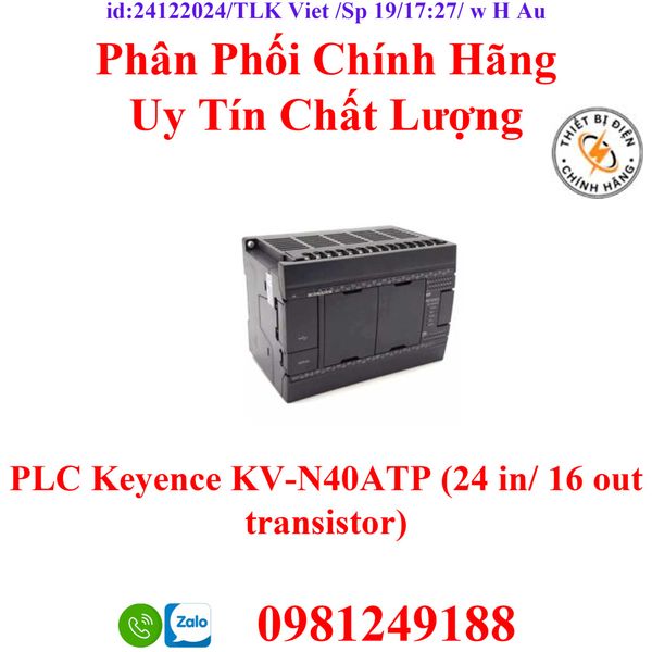 PLC Keyence KV-N40ATP (24 in/ 16 out transistor) – thietbidienchinhhang