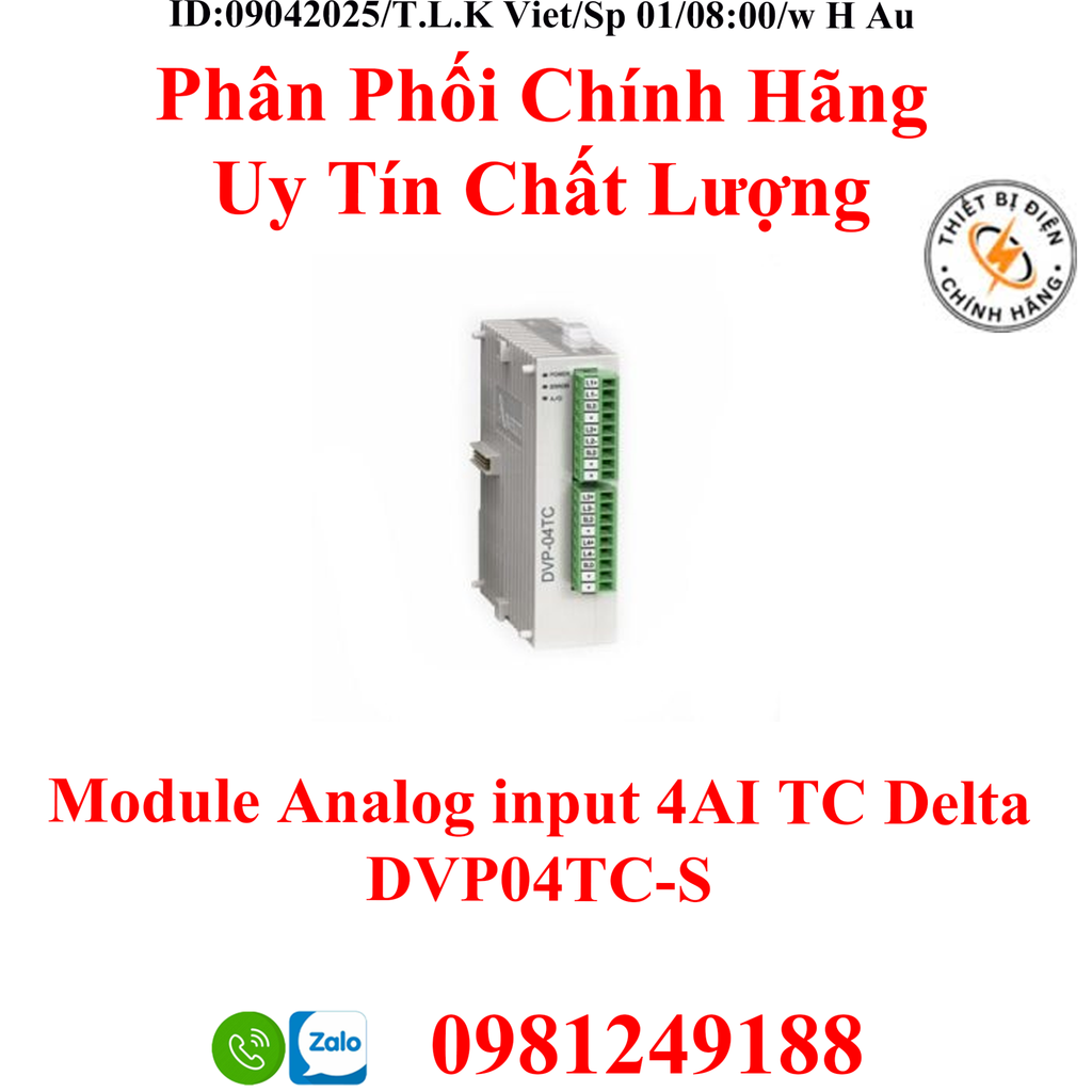 Module Analog input 4AI TC Delta DVP04TC-S – thietbidienchinhhang