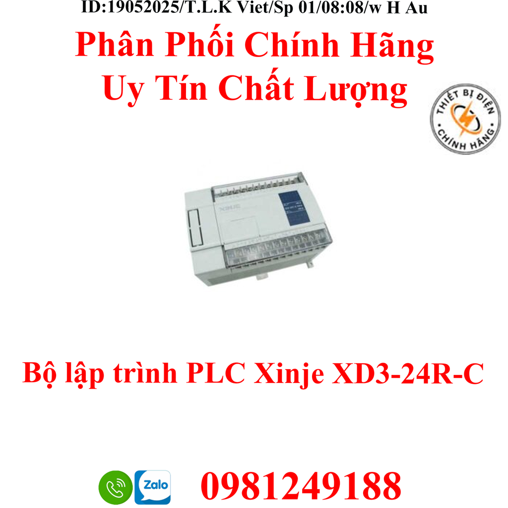 Bộ lập trình PLC Xinje XD3-24R-C – thietbidienchinhhang