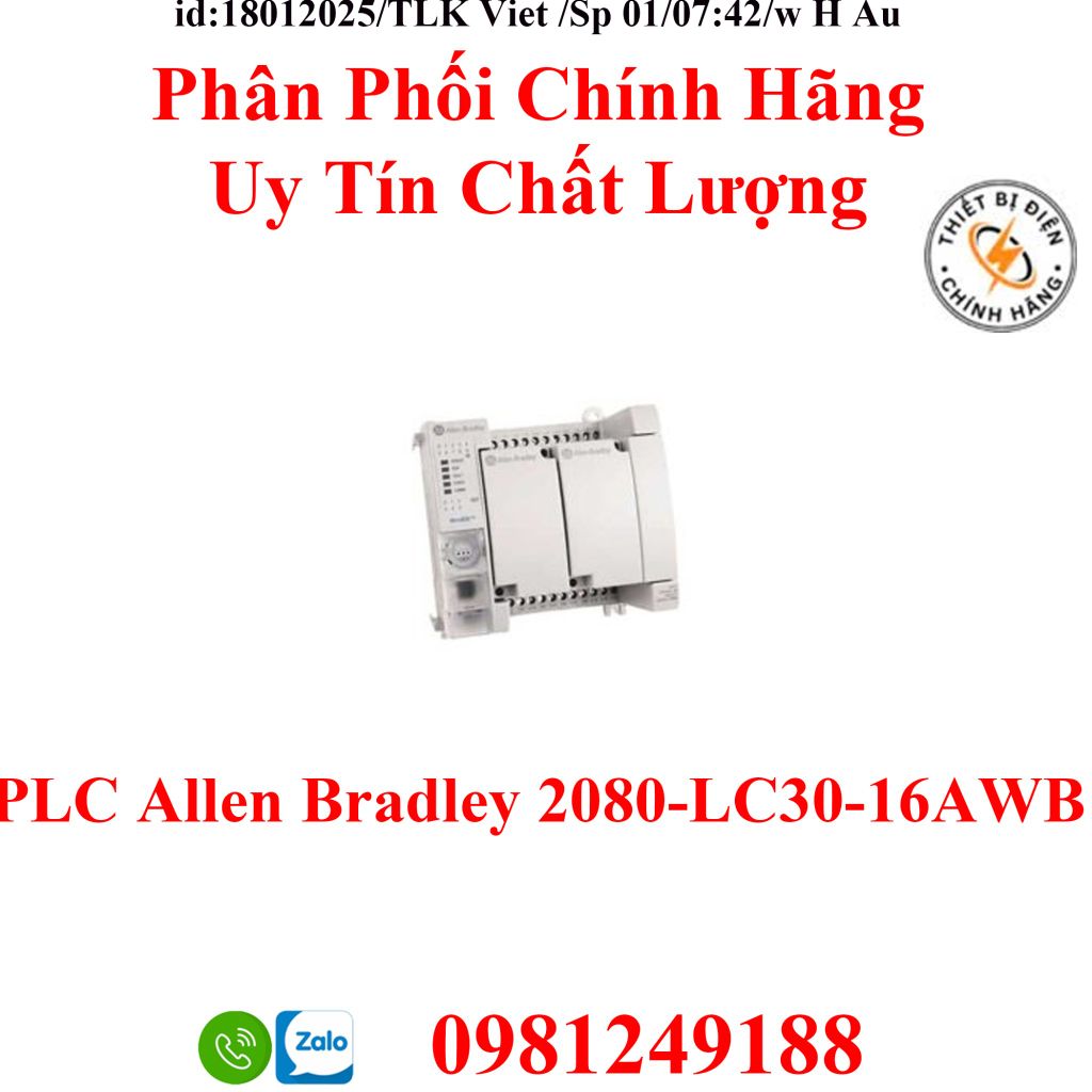 PLC Allen Bradley 2080-LC30-16AWB – thietbidienchinhhang