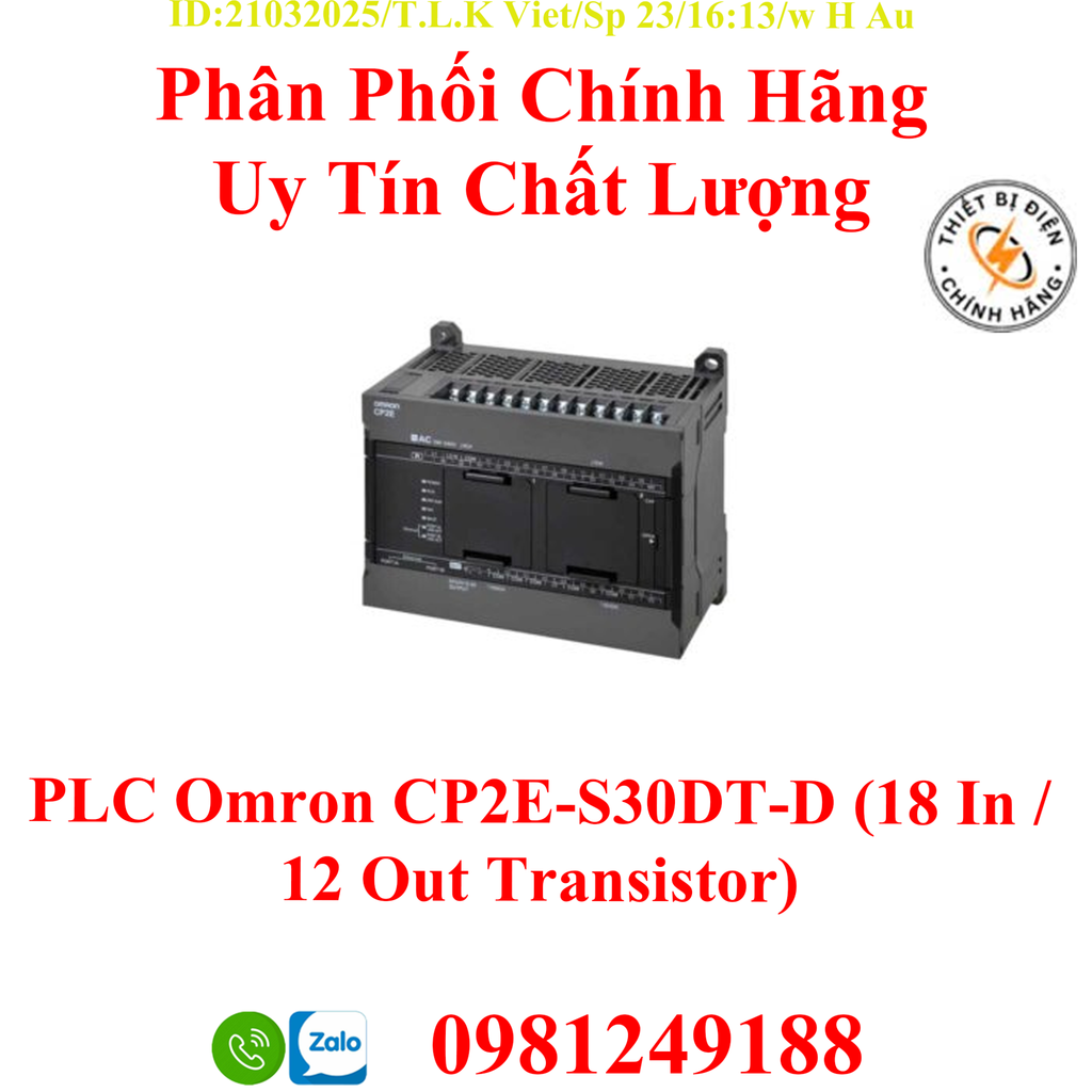 PLC Omron CP2E-S30DT-D (18 In / 12 Out Transistor) – thietbidienchinhhang