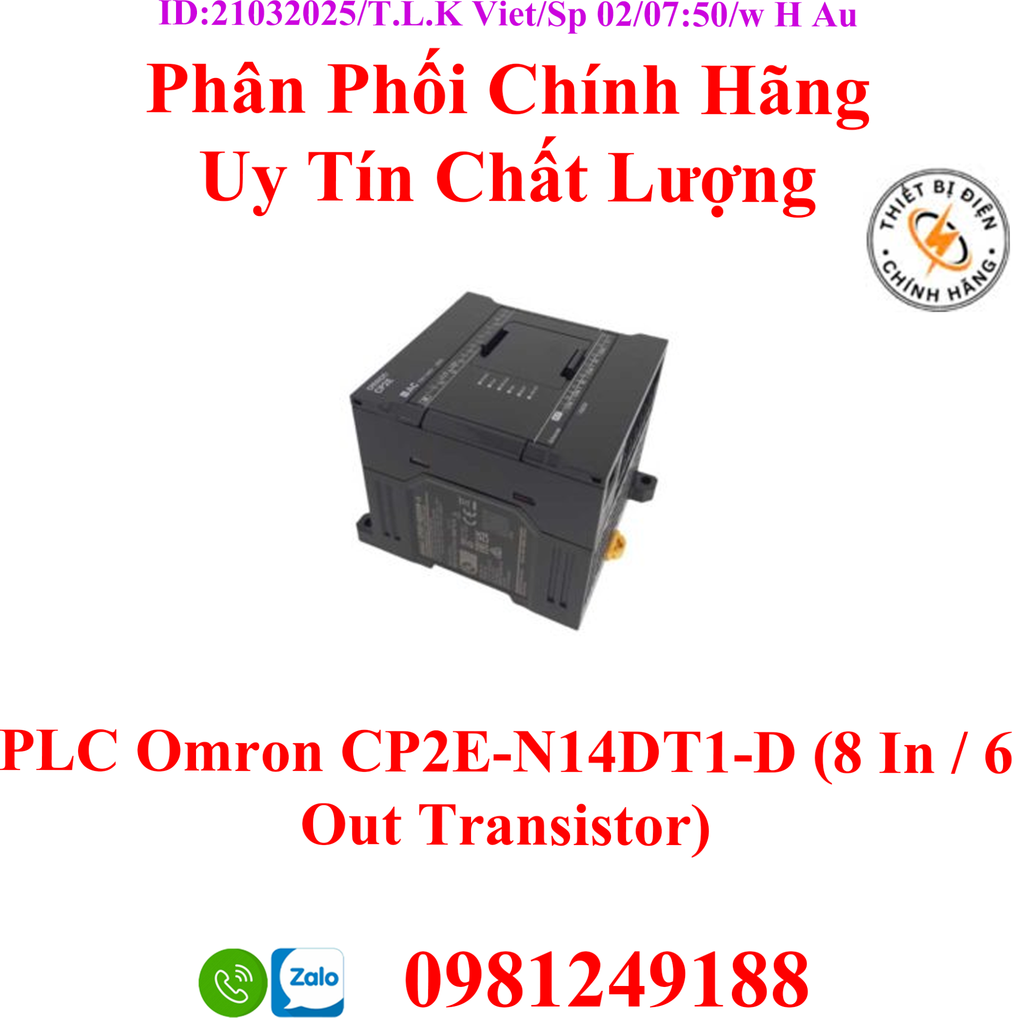 PLC Omron CP2E-N14DT1-D (8 In / 6 Out Transistor) – thietbidienchinhhang