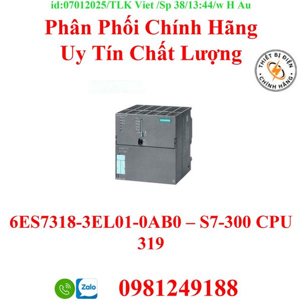 CPU 6ES7318-3EL01-0AB0 – S7-300 CPU 319 – thietbidienchinhhang
