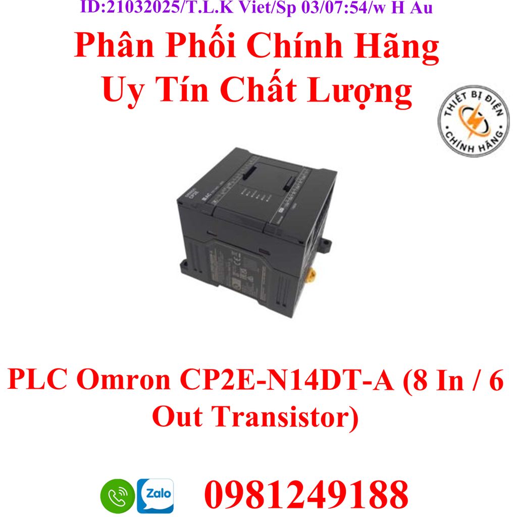 PLC Omron CP2E-N14DT-A (8 In / 6 Out Transistor) – thietbidienchinhhang