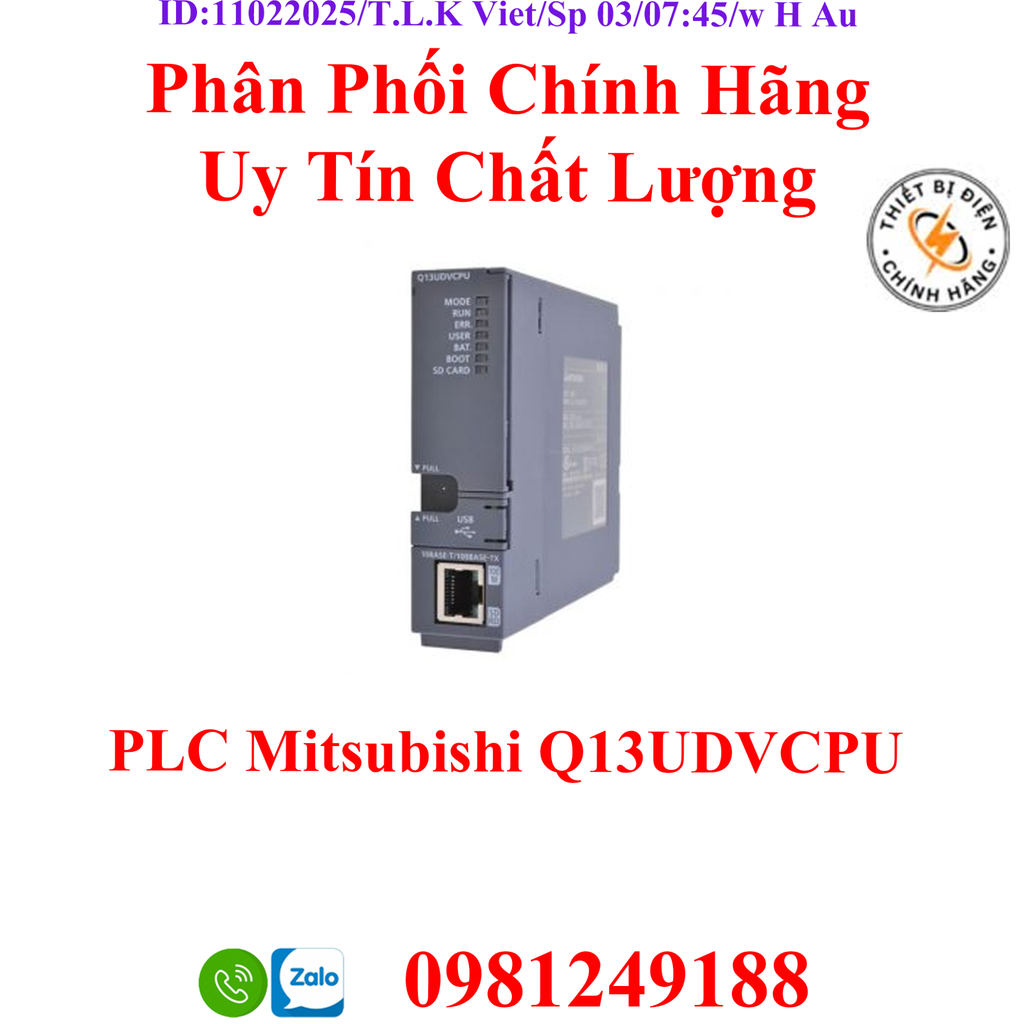 PLC Mitsubishi Q13UDVCPU – thietbidienchinhhang