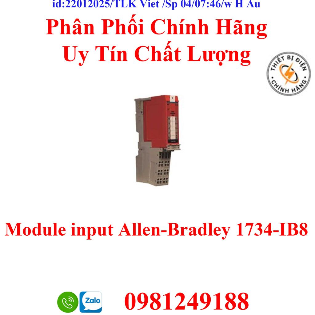 Module input Allen-Bradley 1734-IB8 – thietbidienchinhhang