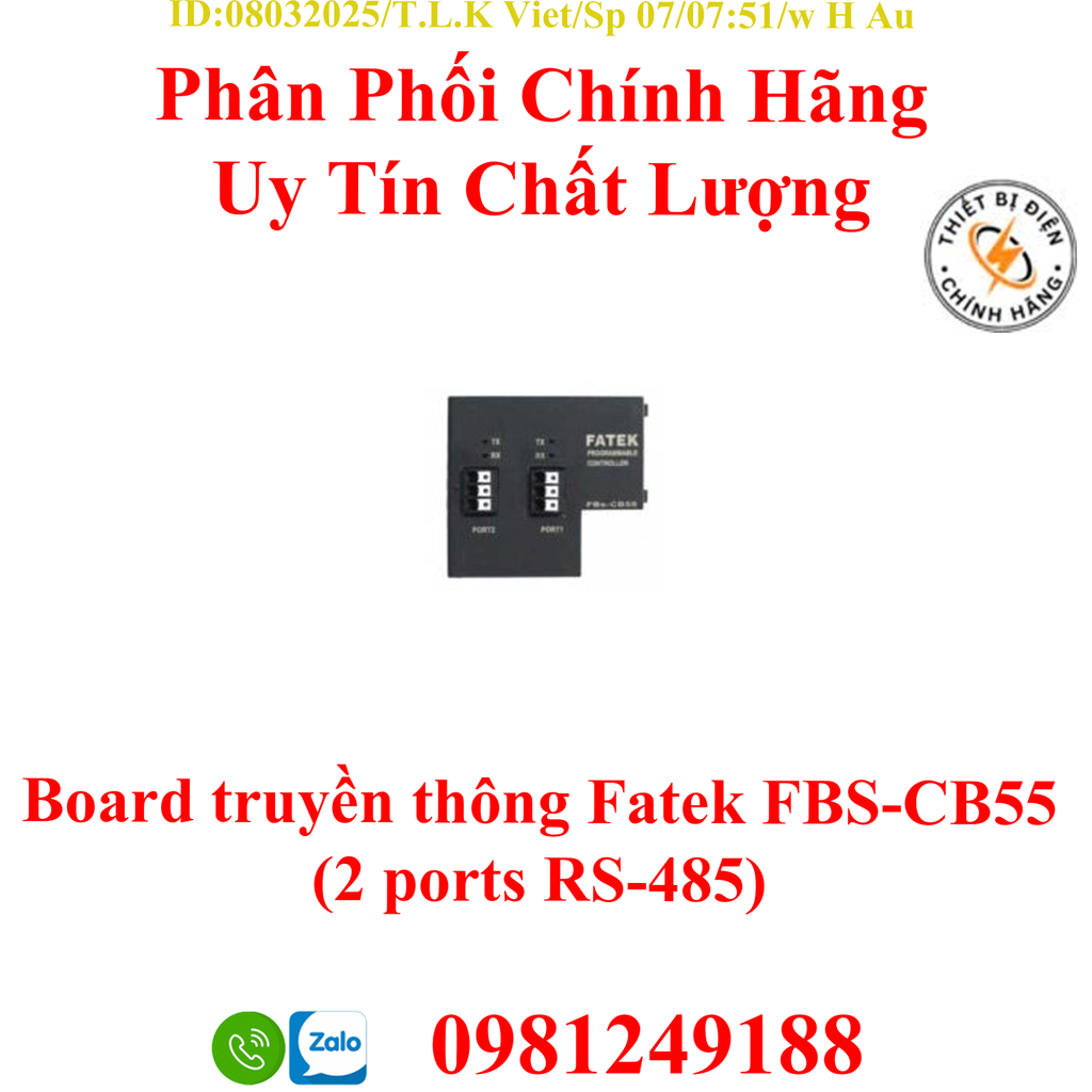 Board truyền thông Fatek FBS-CB55 (2 ports RS-485) – thietbidienchinhhang