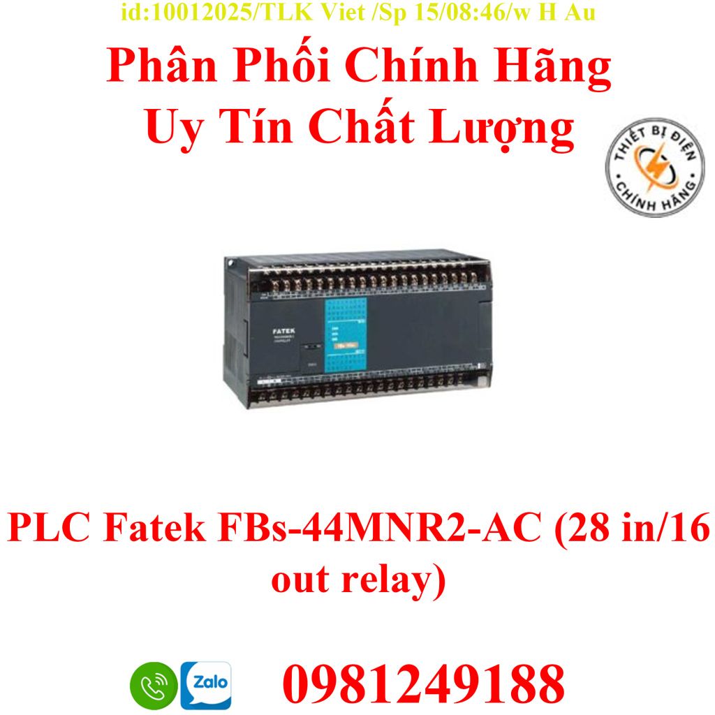 PLC Fatek FBs-44MNR2-AC (28 in/16 out relay) – thietbidienchinhhang