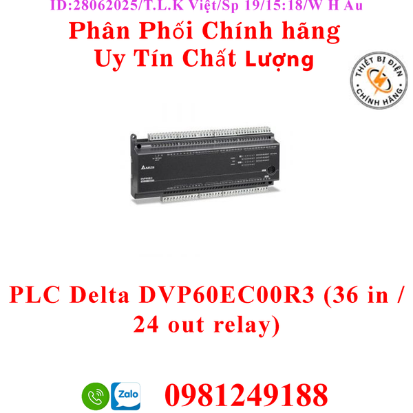 PLC Delta DVP60EC00R3 (36 in / 24 out relay) – thietbidienchinhhang