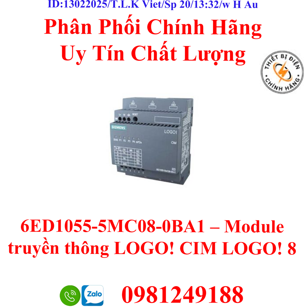 Module 6ED1055-5MC08-0BA1 – Module truyền thông LOGO! CIM LOGO! 8 ...