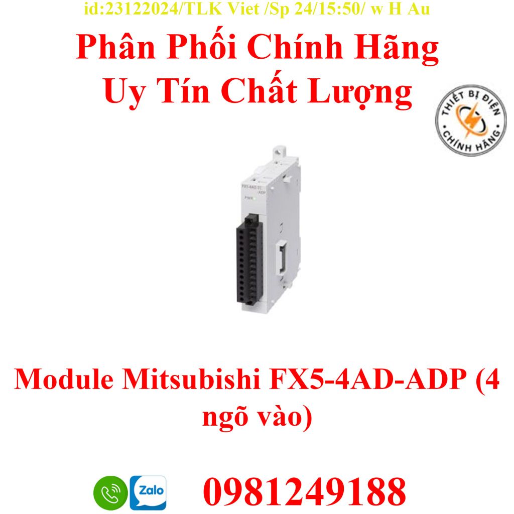 Module Mitsubishi FX5-4AD-ADP (4 ngõ vào) – thietbidienchinhhang