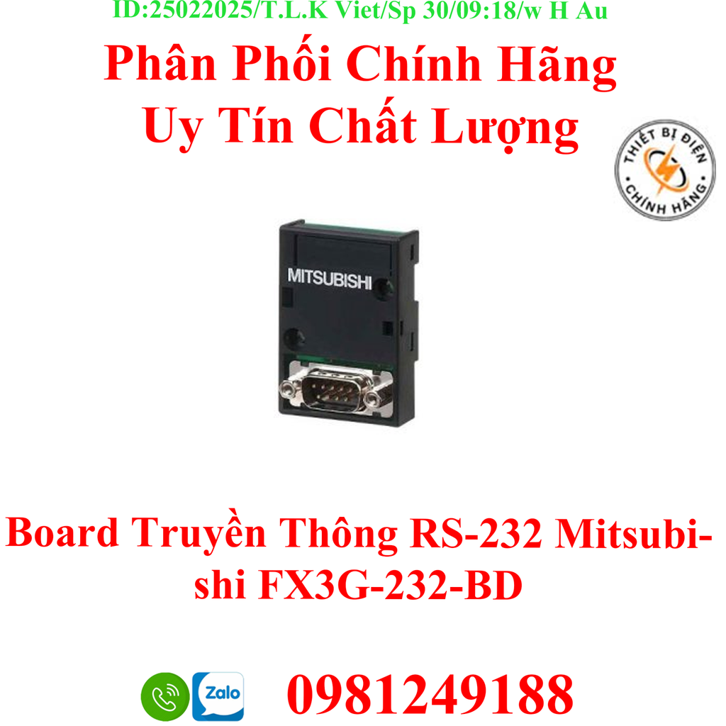 Board Truyền Thông RS-232 Mitsubishi FX3G-232-BD – thietbidienchinhhang